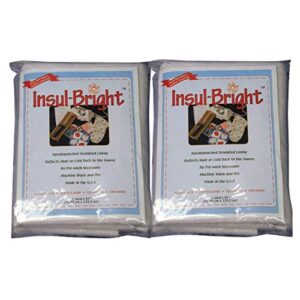 insul-bright insulated lining 36 x 45 inches - 2 packs