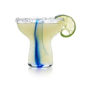 libbey blue ribbon stemless margarita glasses, 10.25-ounce, set of 6