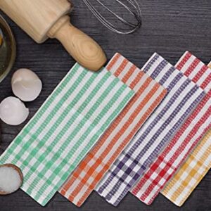 Excellent Deals Kitchen Towels [ 5 Pack, 16" x 22" ] - Multi Color Lightweight Waffle Dish Towels, Dish Cloth, Tea Towels, Cleaning Towels and Cotton Rich Bar Towels.