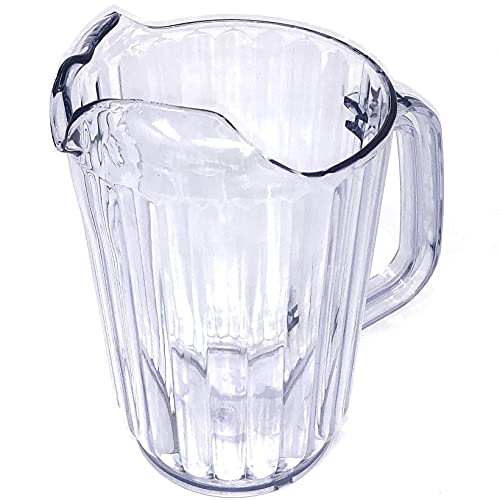 Choice 32 oz. Clear SAN Plastic Water Pitcher, BPA free