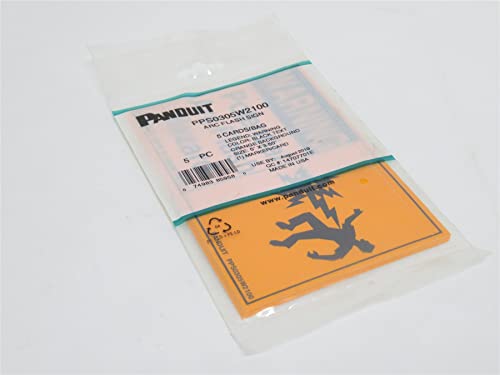 Panduit PPS0305W2100; Bag-5; Arc Flash Signs; 3.5" W x 5" H