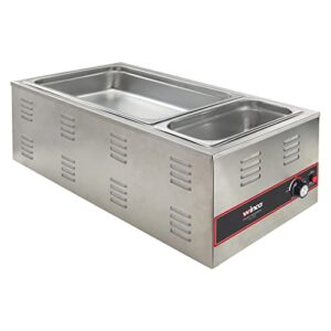 Winco FW-L600 Electric Food Well, 4/3 Size, Stainless Steel