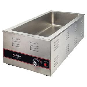 Winco FW-L600 Electric Food Well, 4/3 Size, Stainless Steel