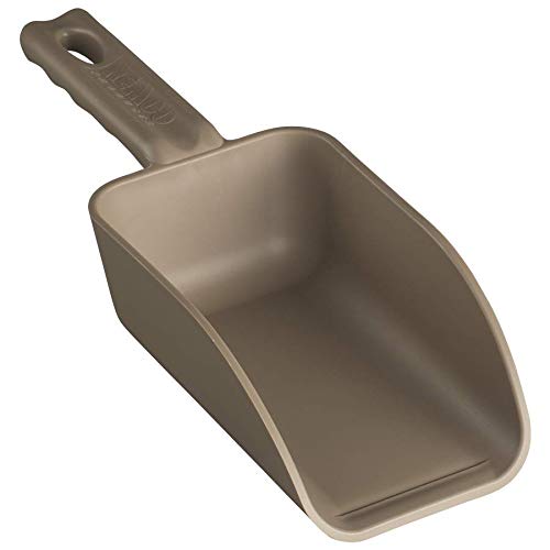 Remco 640066 Color-Coded Plastic Hand Scoop - BPA-Free, Food-Safe Scooper, Commercial Grade Utensils, Restaurant and Food Service Supplies, Large 32 Ounce Size, Brown