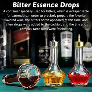 SuproBarware Bitters Bottle Set of 3 Glass Dash Bottle with Dasher Top 1.7oz Professional Bar Tool for Cocktail Great for Bartender Home Bar