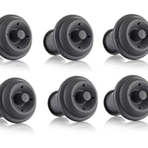 Vacu Vin Wine Saver Vacuum Stoppers Set of 6 – Grey (Limited Edition)