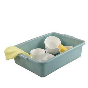 Utiao 4 Pack Versatile Plastic Bus Box, 8 L Small Commercial Bus Tubs, 14.85" x 10.8" x 4.1"