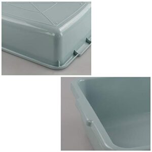 Utiao 4 Pack Versatile Plastic Bus Box, 8 L Small Commercial Bus Tubs, 14.85" x 10.8" x 4.1"