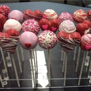 Goabroa Cake Pop Stand, 21 Holes Clear Acrylic Cakepops Display Stand, Visually Appealing Transparent 21 Holders Party Cake pop Lollipop Stand