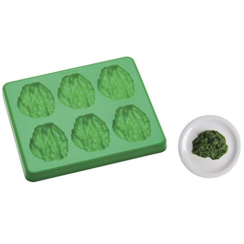 Puree Fold Molds Silicone Rubber Spinach/Cabbage/Scrambled Egg - 11 1/4"L x 19 1/2"W x 1"H