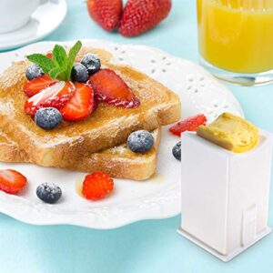 4 Pieces Butter Spreader with Built-In Cover Dishwasher Safe Corn Cob Butterer Plastic Butter Dispenser on Pancakes, Waffles, Bagels, and Toast