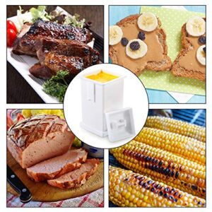 4 Pieces Butter Spreader with Built-In Cover Dishwasher Safe Corn Cob Butterer Plastic Butter Dispenser on Pancakes, Waffles, Bagels, and Toast