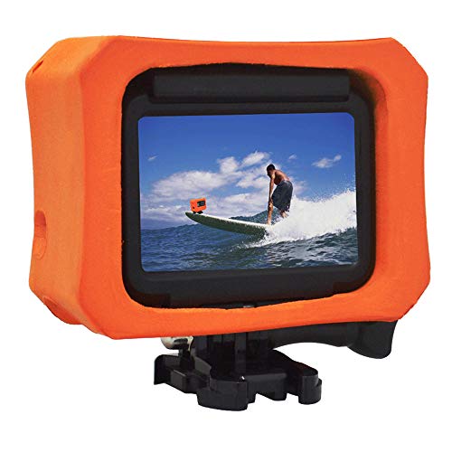 Floating Case for Gopro Hero 7 with Screw Ultra-Buoyant Floaty for Go Pro Hero 6/5 & 2018 Water Sports Swimming Diving - Orange