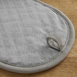 KitchenAid Asteroid Oval Pot Holder Set, 6.5"x10", Grey, 2 Piece