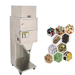 intbuying weight filling machine powder filling machine filler power/granule filling package machine 6-25 bags/min for seeds peanuts cashews soya powder 110v (10-1500g)