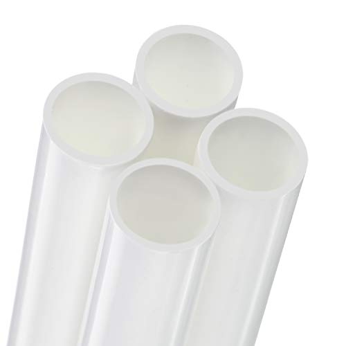 Boao 24 Pieces White Plastic Cake Dowels Rods for Tiered Cake Hollow Cake Sticks Wedding Cake Support Rods Round Cake Straws for Stacking and Supporting (0.4 Inch Diameter 9.5 Inch Length)