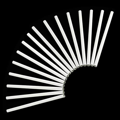 Boao 24 Pieces White Plastic Cake Dowels Rods for Tiered Cake Hollow Cake Sticks Wedding Cake Support Rods Round Cake Straws for Stacking and Supporting (0.4 Inch Diameter 9.5 Inch Length)