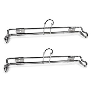 wall mount plastic grocery bag holder/dispenser - t-shirt bag rack - includes screws, 2 pack