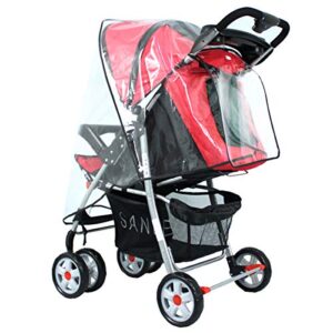 Stroller Rain Cover,Wemaker Baby Stroller Snow Cover Weather Shield, Protects Babies from Sun, Wind, Rain, Snow, Dust - Breathable Bug Shield for Baby Stroller and Crib,Universal Size