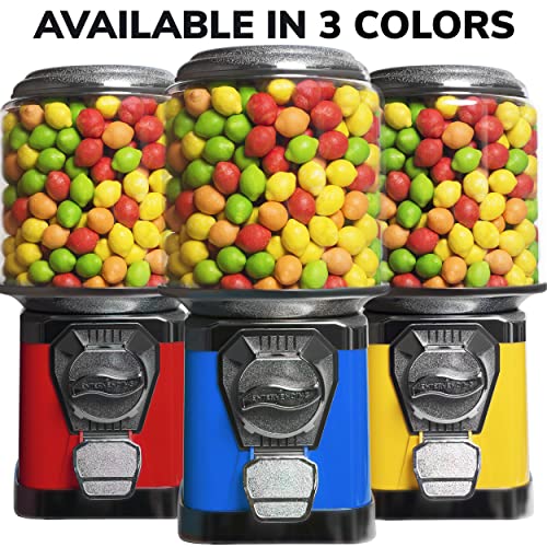 Gumball Machine for Kids - Blue Vending Machine with Cylinder Globe - Bubble Gum Machine for Kids - Home Vending Machine - Coin Gumball Machine - Bubblegum Machine - Gum Ball Machine Without Stand