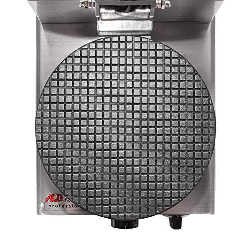 ALDKitchen Waffle Cone Maker | Ice Cream Cones Waffle Iron | Stainless Steel (1-head)