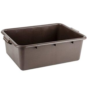 thaweesuk shop new brown 20" x 15" x 7" polypropylene plastic restaurant bar plastic bus tubs, dish bus box case of set