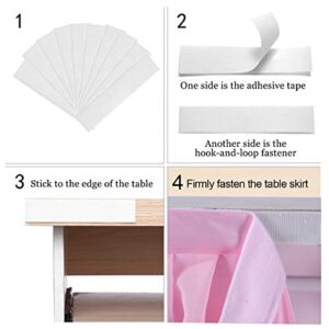 Besutolife Pink Table Skirt Tutu Ruffled Tablecloth for Rectangle Table 6ft Baby Shower Birthday Party Unicorn Home Gradient Pink Table Decor