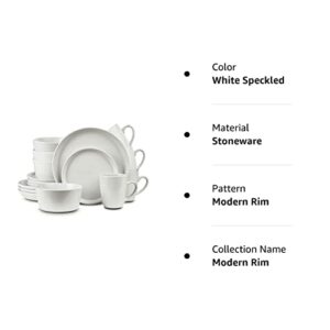 Stone Lain Albie 16-Piece Dinnerware Set Stoneware, White