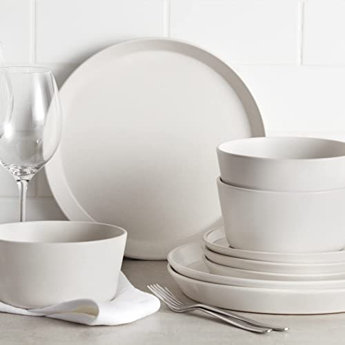 Stone Lain Albie 16-Piece Dinnerware Set Stoneware, White