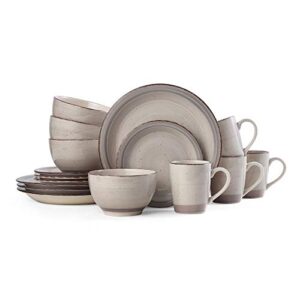 pfaltzgraff sadie 16-piece dinnerware set, cream