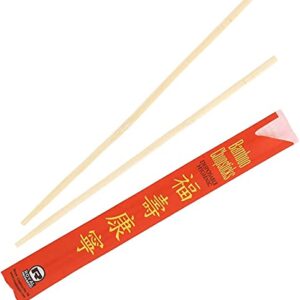 Premium Disposable Bamboo Chopsticks Sleeved and Separated (Bag of 200 Pair)