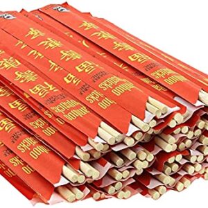 Premium Disposable Bamboo Chopsticks Sleeved and Separated (Bag of 200 Pair)