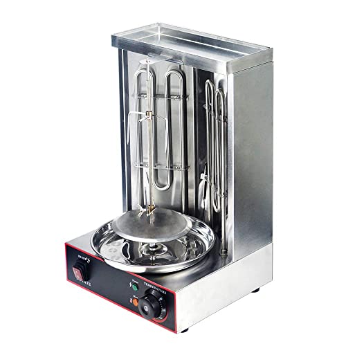 Zz Pro Electric Vertical Broiler Shawarma Doner Kebab Gyro Grill Machine With Temperature Adjustment Switch