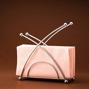 Stainless Steel Napkin Holder for Tables – Napkin Holders for Kitchen, Table Napkin Holders, Cocktail Napkin Holder, Modern Napkin Holder, Paper Napkins Holder, Servilleteros Para Mesas, Chrome