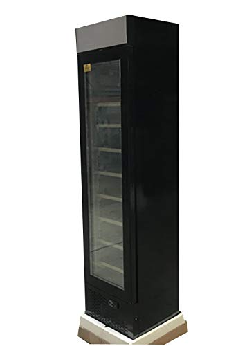 Commercial Freezer Glass 1-door 17" 105L Upright Narrow NSF -15°F to 5°F slim display merchandiser restaurant SD-105B