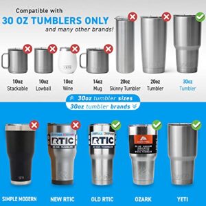 30 OZ - 4 Replacement Lids for Yeti Tumblers like Yeti Lids - 3.7 Inch Diameter - Spill Proof Lids for Yeti Tumblers - Tumbler Lid for Yeti Tumbler 30 oz, Tumbler Lids 30 oz Replacement Lid, Fit Yeti Cup