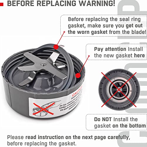 Gasket Rubber Seal Ring Accessories for Nutribullet Replacement Parts Gasket Blender 900 Series 600W and 900W