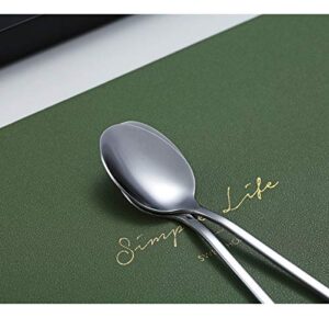 Iced Tea Spoons, Kyraton Stainless Steel 7.5" Long Handle Mixing Spoon, Coffee Spoon, Stirring Bar Spoon, Cocktail Spoon, Latte Spoon Pack of 6