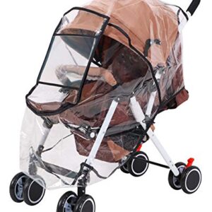 Simplicity Stroller Rain Cover Universal Rain Cover for Stroller Baby Universal Waterproof Windyproof Weather Shield Stroller Rain Cover, Window Style