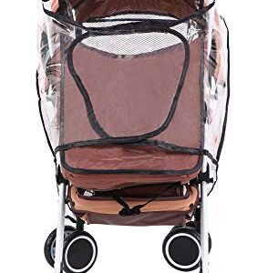 Simplicity Stroller Rain Cover Universal Rain Cover for Stroller Baby Universal Waterproof Windyproof Weather Shield Stroller Rain Cover, Window Style