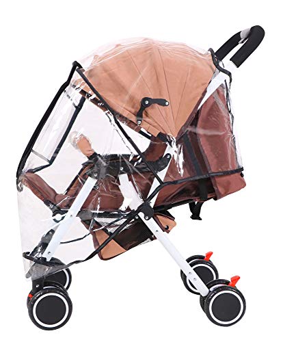 Simplicity Stroller Rain Cover Universal Rain Cover for Stroller Baby Universal Waterproof Windyproof Weather Shield Stroller Rain Cover, Window Style