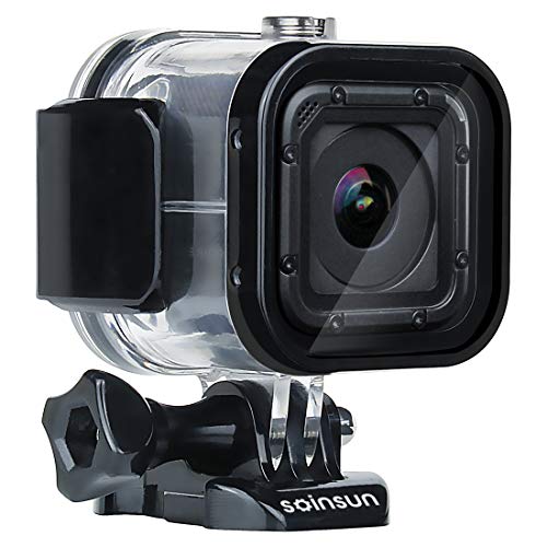 SOINSUN 60m Waterproof Dive Housing Case with Bracket Accessories for GoPro Hero 5 Session Hero 4 Session Hero Session Cameras