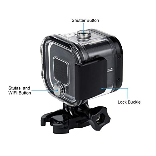 SOINSUN 60m Waterproof Dive Housing Case with Bracket Accessories for GoPro Hero 5 Session Hero 4 Session Hero Session Cameras