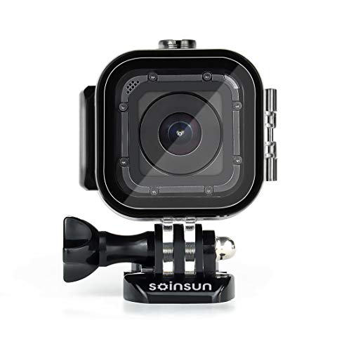 SOINSUN 60m Waterproof Dive Housing Case with Bracket Accessories for GoPro Hero 5 Session Hero 4 Session Hero Session Cameras