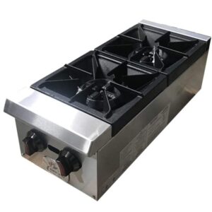 nsf commercial natural gas range/hot plate (2 burner)