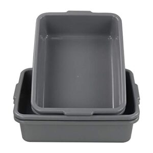 Farmoon 13L Commercial Bus Tub, Grey Wash Basin Tote Box, 4 Packs