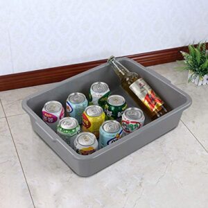 Farmoon 13L Commercial Bus Tub, Grey Wash Basin Tote Box, 4 Packs