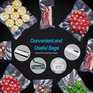 CANLENPK 8×12 Inch/20x30cm Vacuum Seal Bags, Vacuum Sealer Bags,Quart Commercial Grade Precut Bags, Food Vac Storage Bags,Prep Meal Bag,Sous Vide Bags(100PCS)