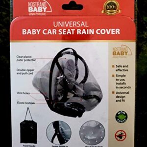 Universal Baby Car Seat Rain Cover, fits Stroller, Easy Access Zipper, Protect Child Travel