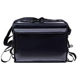 Garneck Insulated Food Delivery Bag Waterproof Portable Insulated Grocery Tote Food Warmer Bag Takeaway Box for Restaurant Delivery Grocery Shopping (Black)